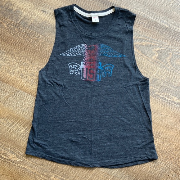 HOMAGE | Tops | Homage Grey Usa Tank Meduim | Poshmark